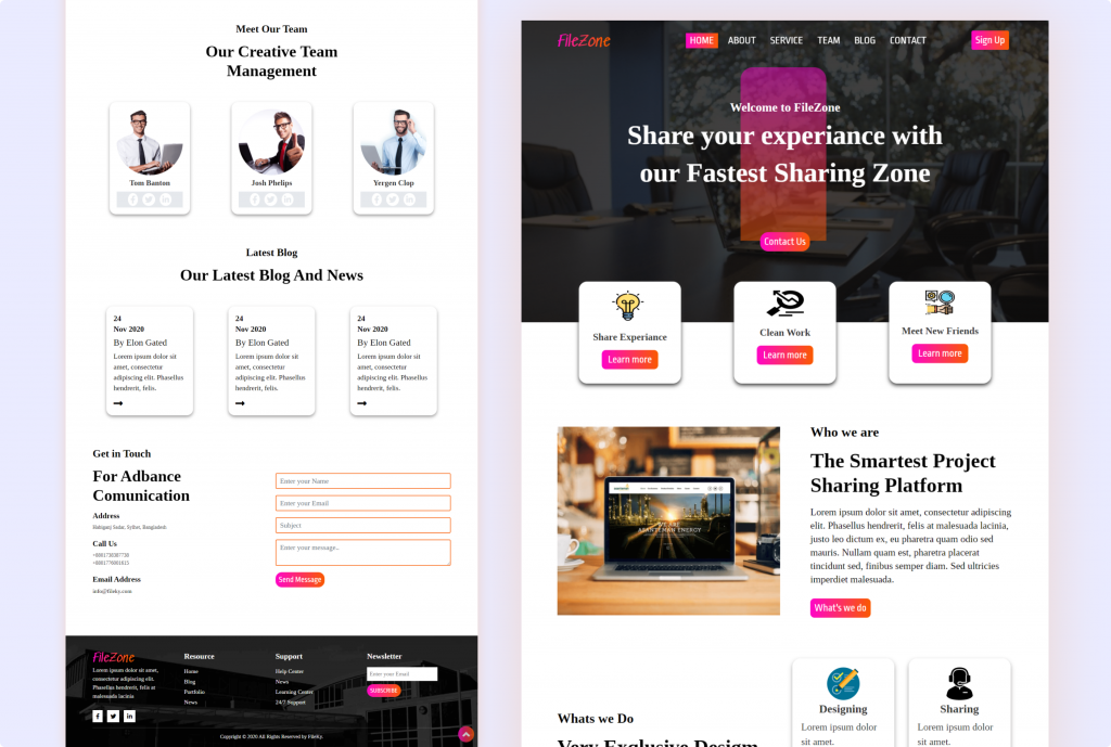 FileZone Corporate Bootstrap 5 Template